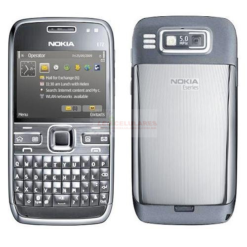CELULAR NOKIA E72 CÂMERA 5MP MP3 BLUETOOTH 3G WI-FI GPS